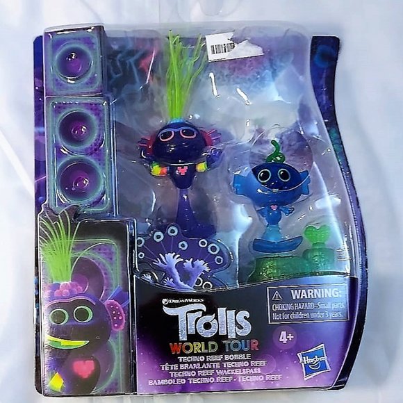 Hasbro | Toys | Dreamworks Trolls World Tour Techno Reef Bobble With 2 ...